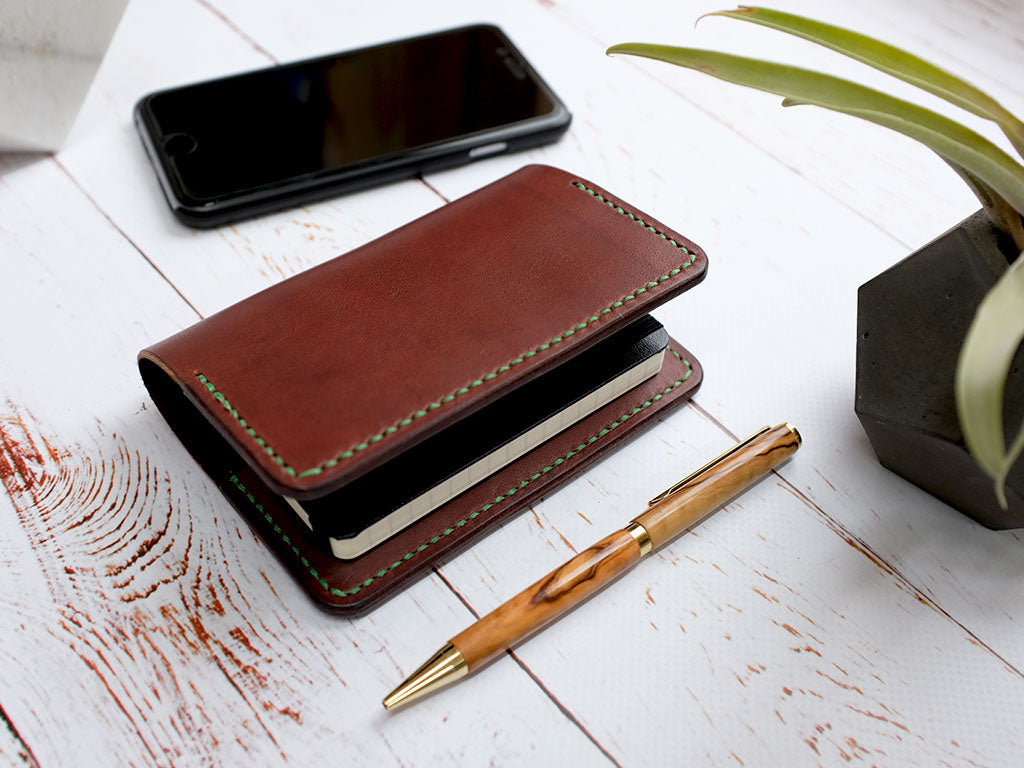 Italian Leather Notebook Cover A7 - Brown – Hide & Home