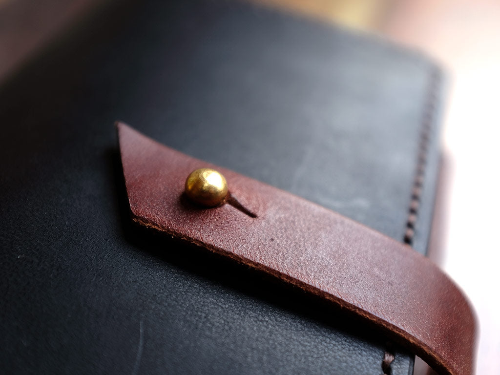 Italian Leather Notebook Cover A6 - Contrast – Hide & Home